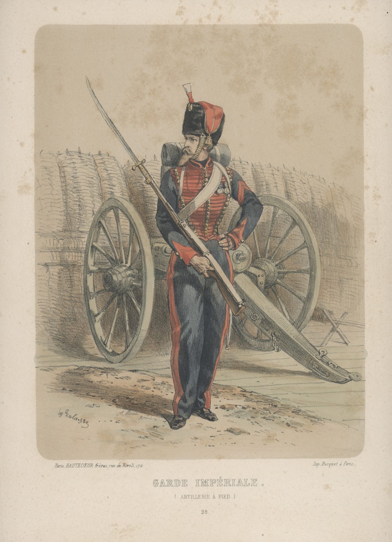 Uniforme Second Empire – Artillerie à Pied Garde Impériale – François ...